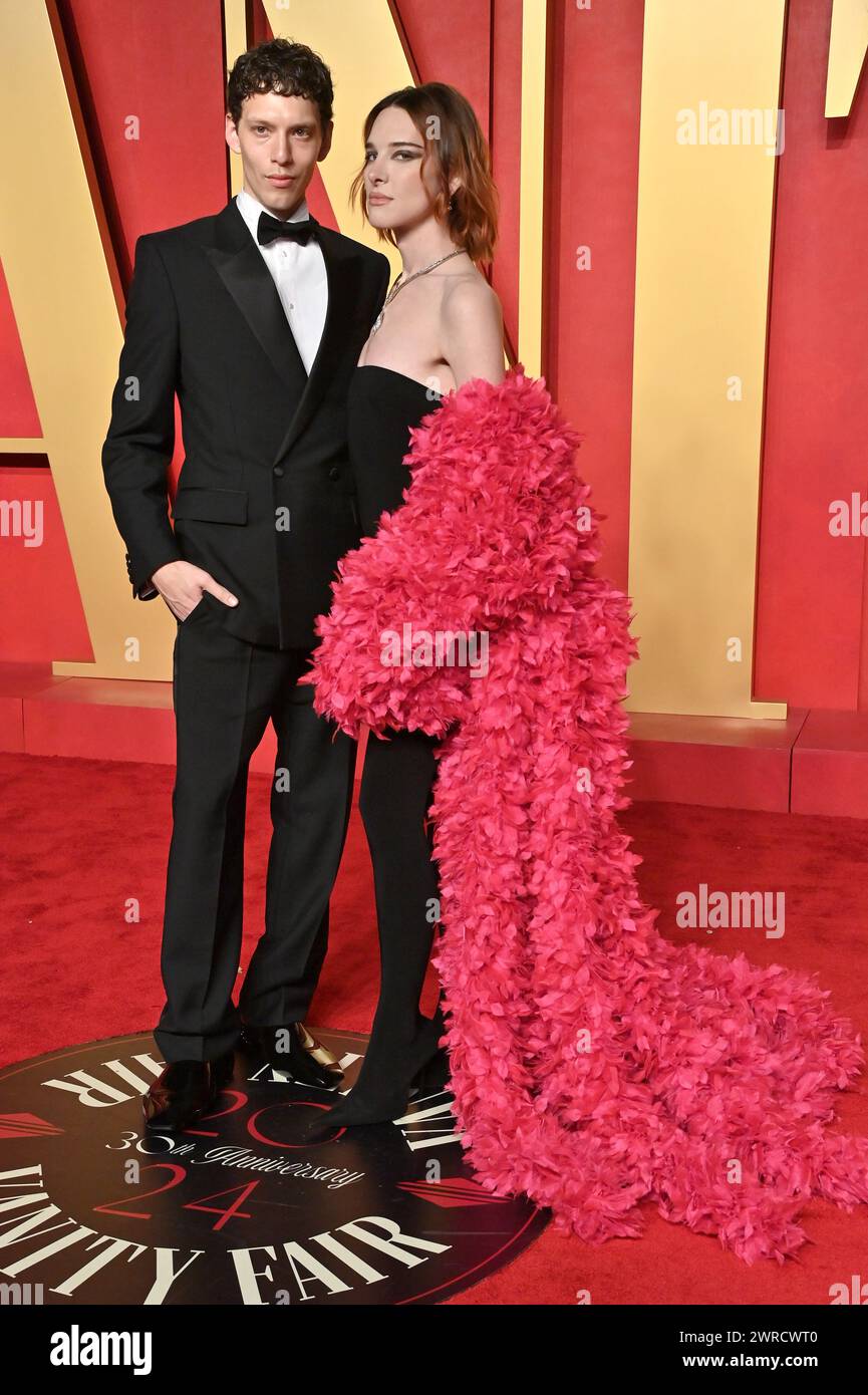 Beverly Hills, USA. 10th Mar, 2024. Ludwig Hurtado and Hari Nef ...