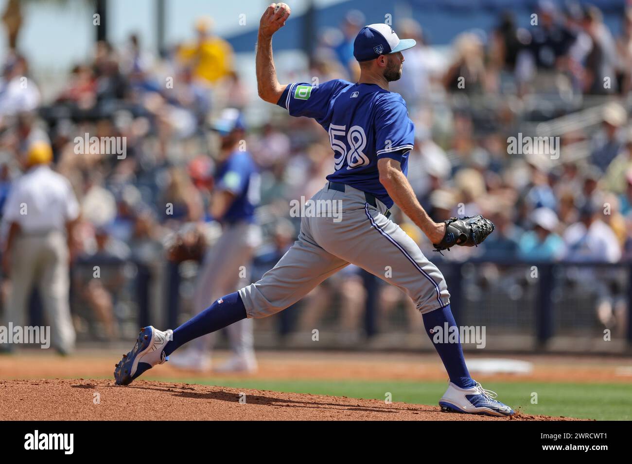 Port Charlotte, FL: Toronto Blue Jays relief pitcher Tim Mayza (58 ...