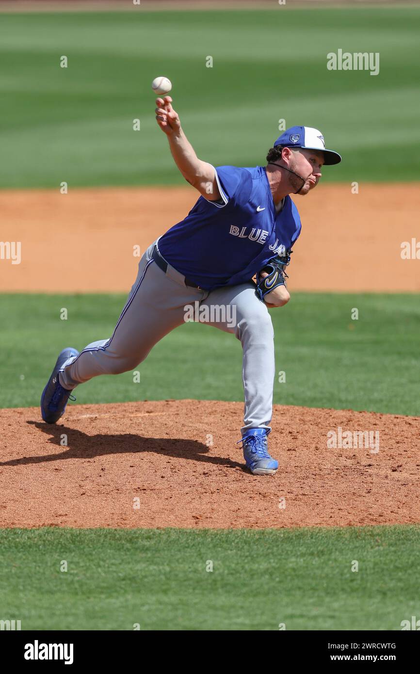 Port Charlotte, FL: Toronto Blue Jays relief pitcher Nate Pearson (24 ...