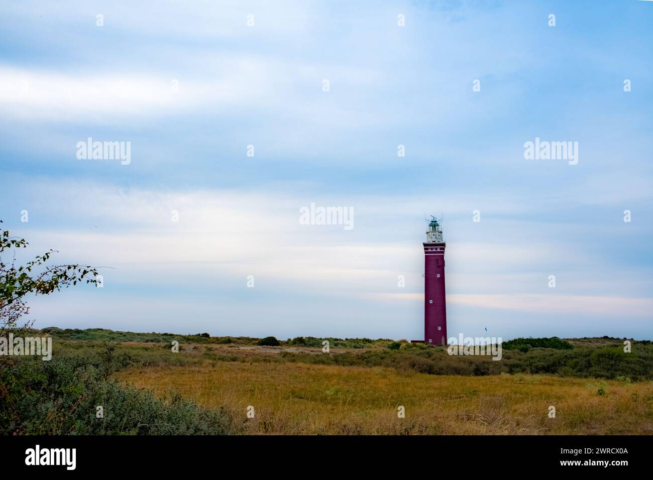 The image depicts a stately lighthouse standing tall amidst a sprawling ...