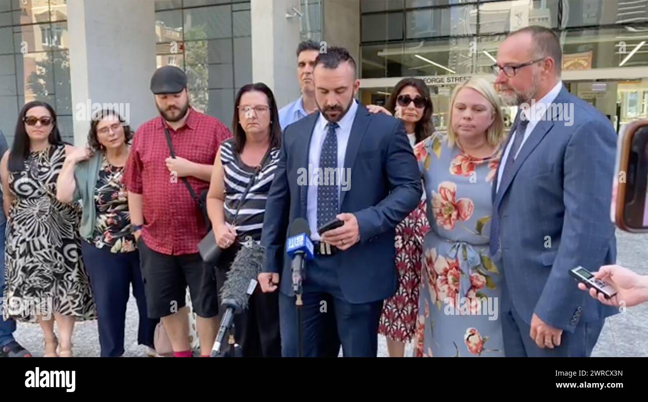 Brisbane, Australia. 12th Mar, 2024. A screen grab taken from video ...