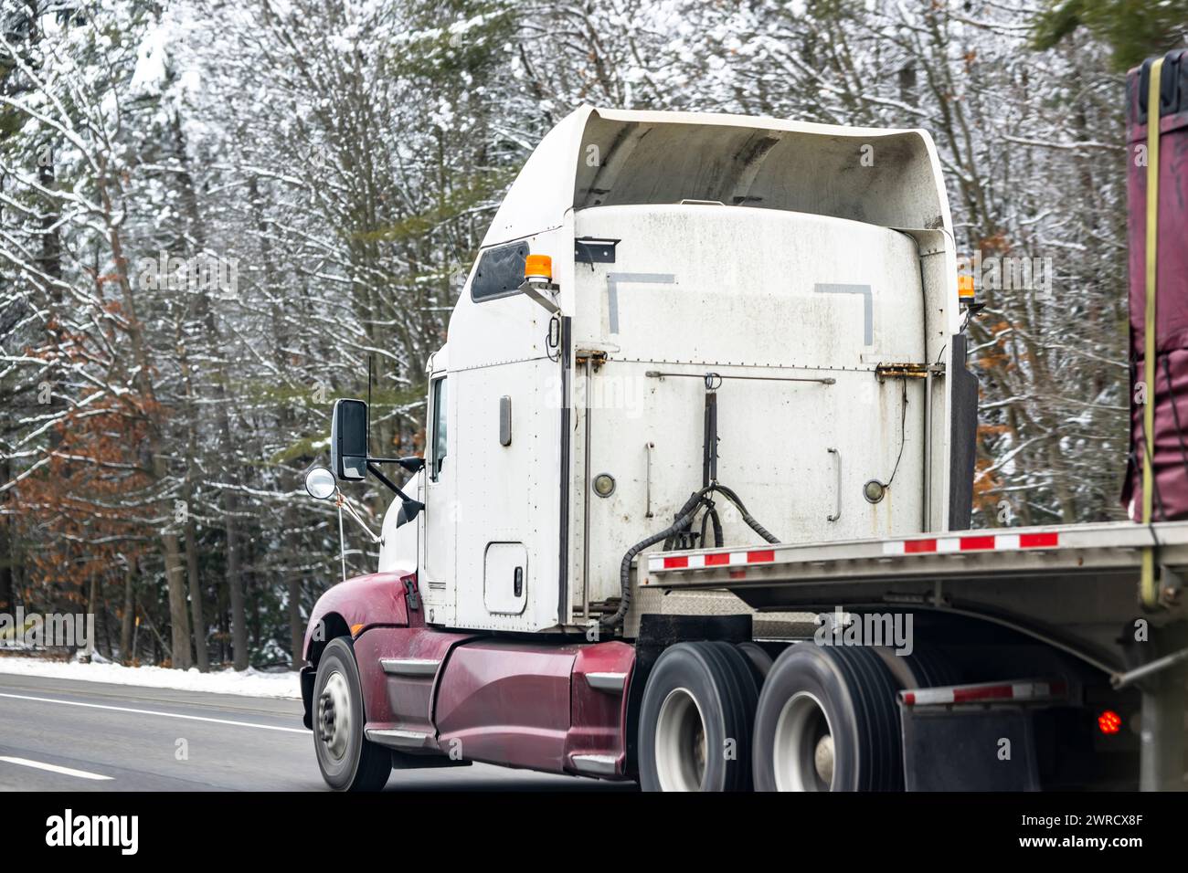 ndustrial carrier long hauler white big rig semi truck tractor ...
