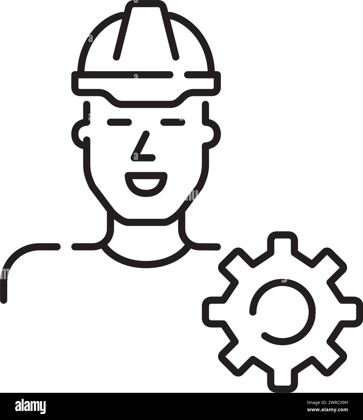 Working process construction site professional Stock Vector Images - Alamy