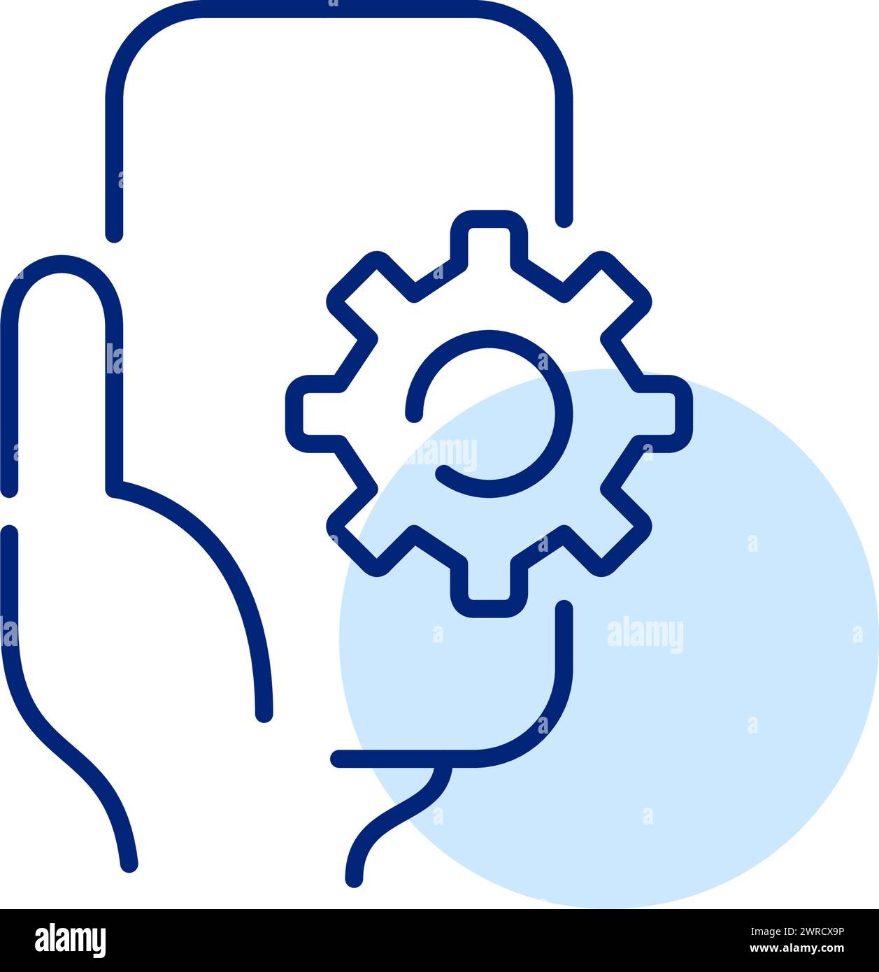Connected home concept. Automated smart home configuration app. Pixel ...
