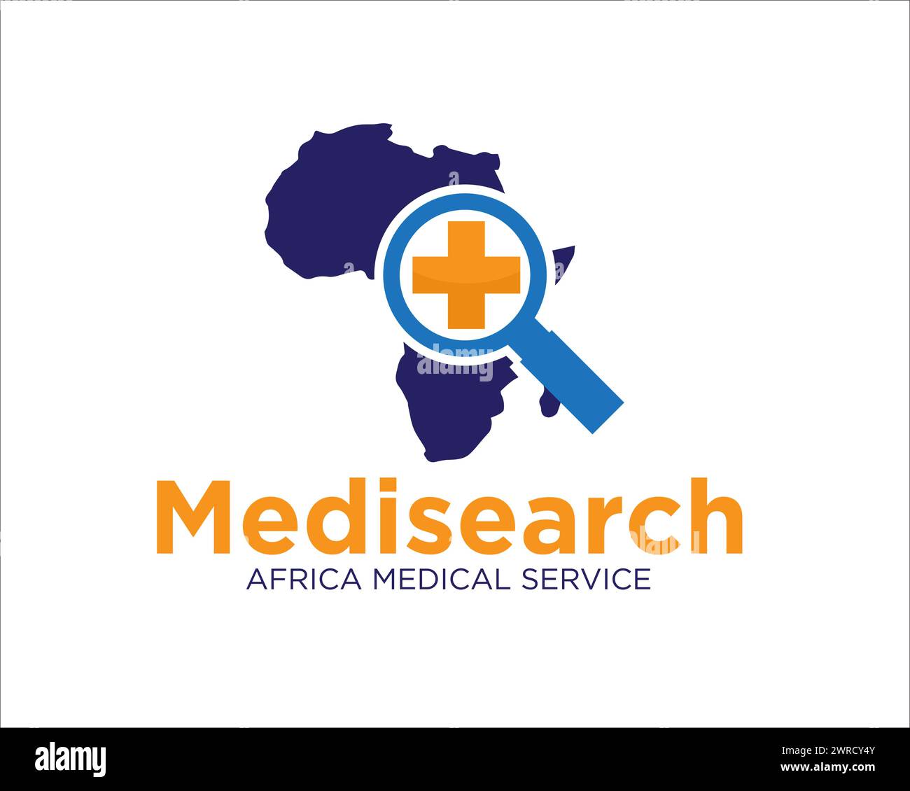 africa medical research logo designs for health service Stock Vector ...
