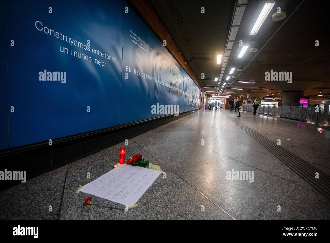 General view of the monument to the victims of the terrorist attack of ...