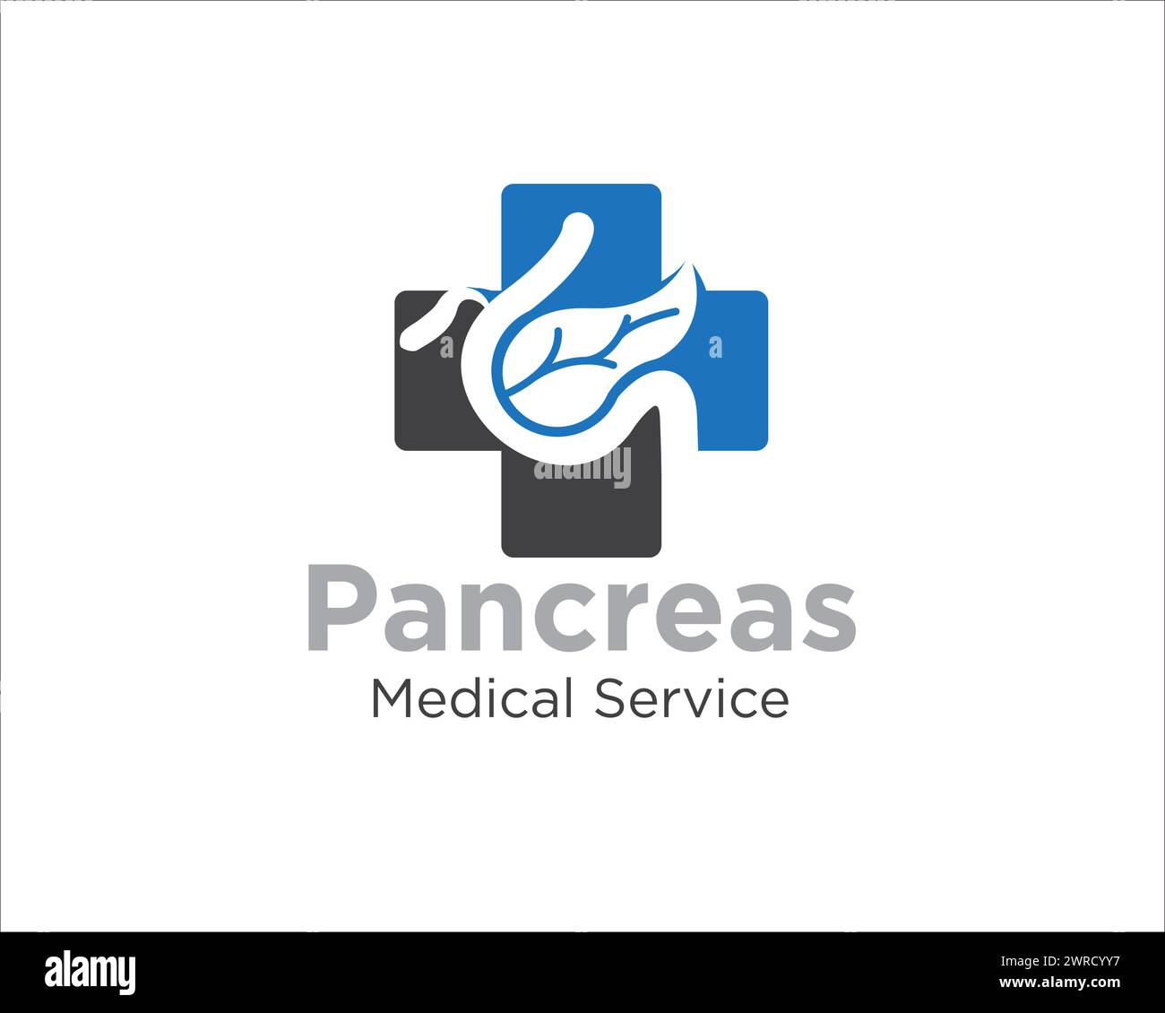pancreas health logo designs for medical service logo Stock Vector ...