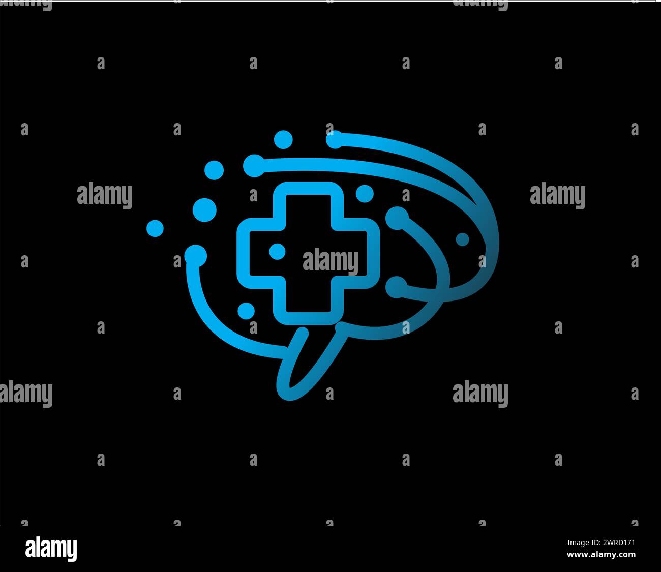 cross mind health care logo for medical and clinic logo Stock Vector Image & Art - Alamy