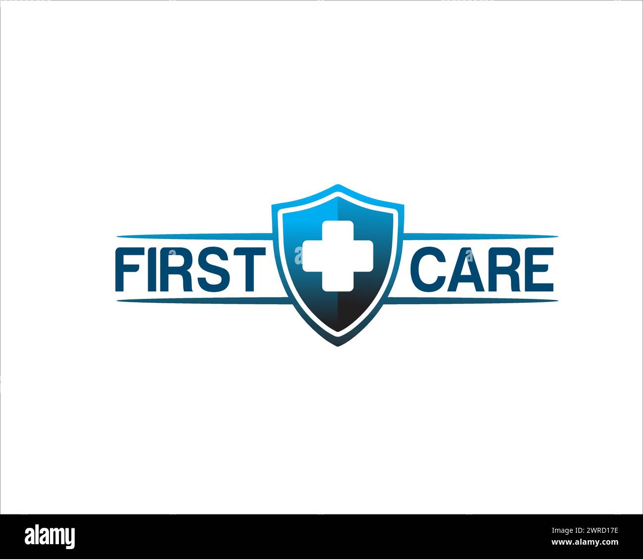 cross shield for medical care and clinic logo designs simple modern ...
