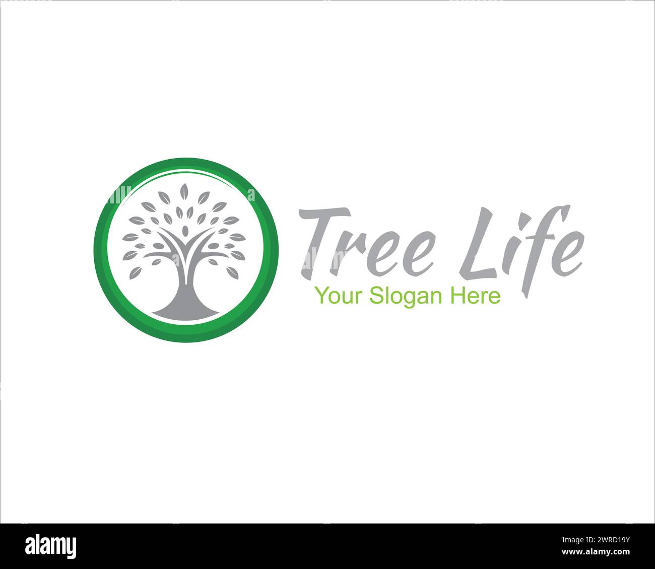 tree family health care logo designs simple modern Stock Vector Image ...