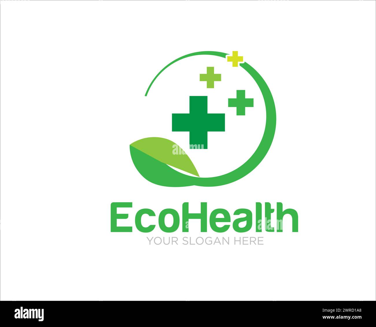 nature health logo designs simple modern for medical service Stock ...