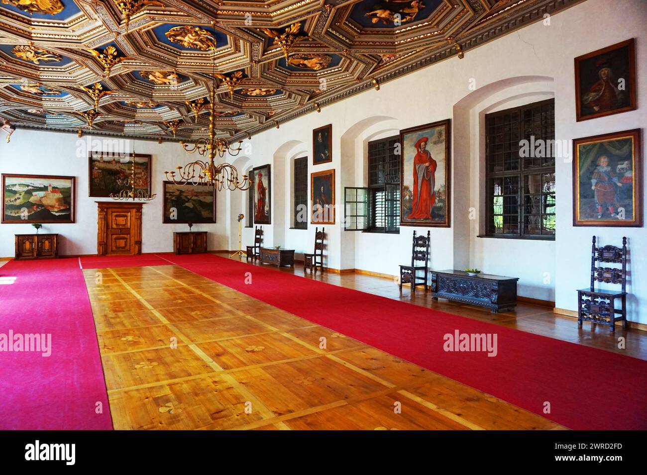 old telc castle interior as very nice tourist place Stock Photo - Alamy