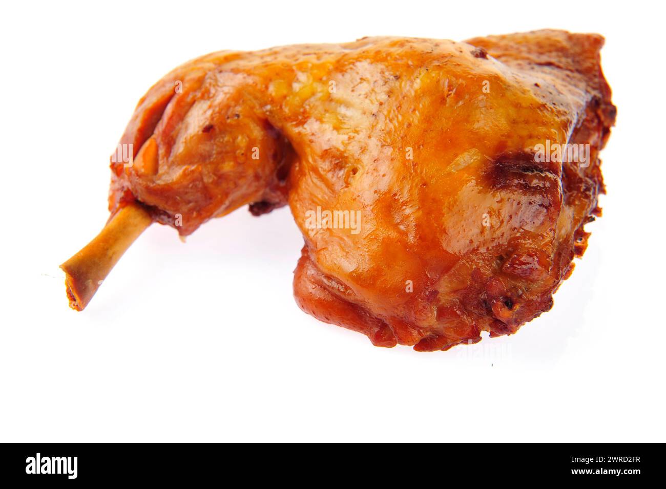 On a white background of the chicken leg Stock Photo - Alamy