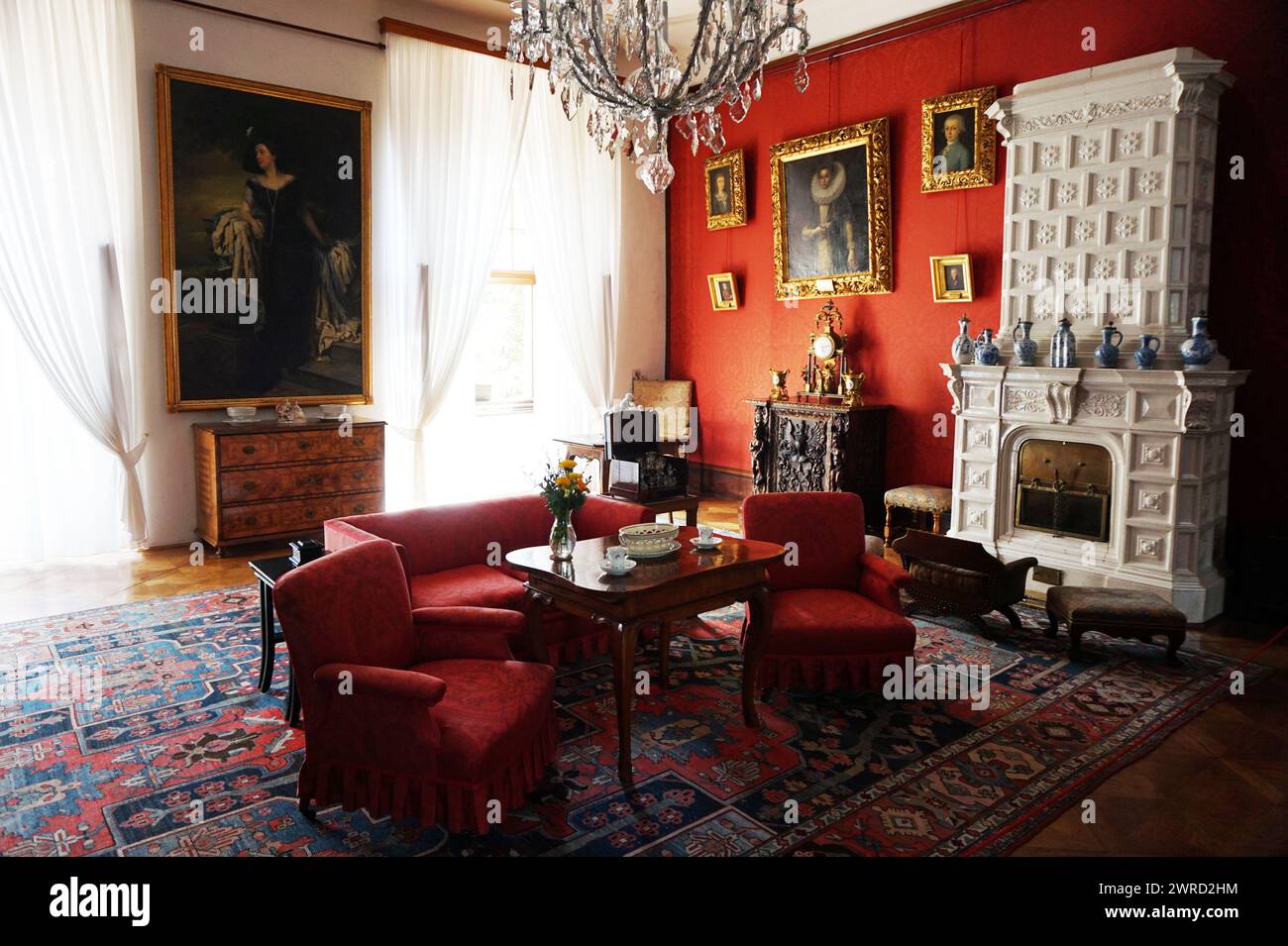 old telc castle interior as very nice tourist place Stock Photo - Alamy