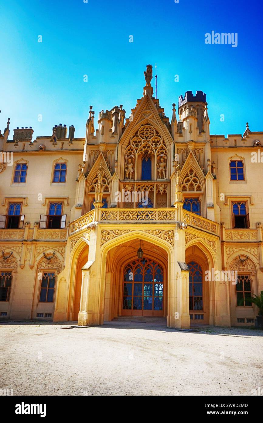 Lednice castle in the summer from Czech republic Stock Photo - Alamy