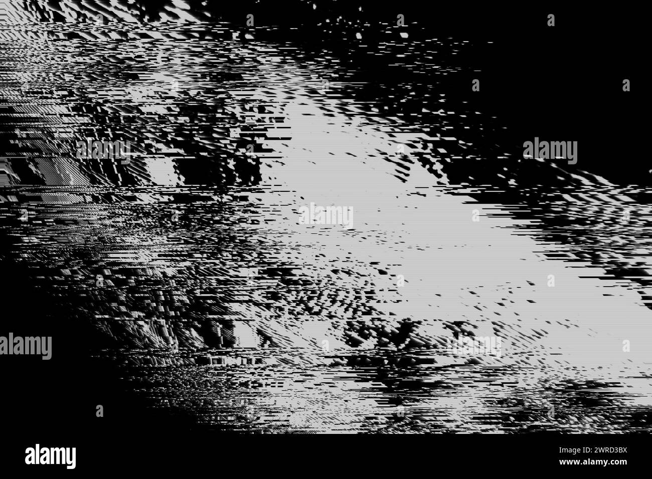 Abstract distorted black white motion glitch overlay effect texture ...