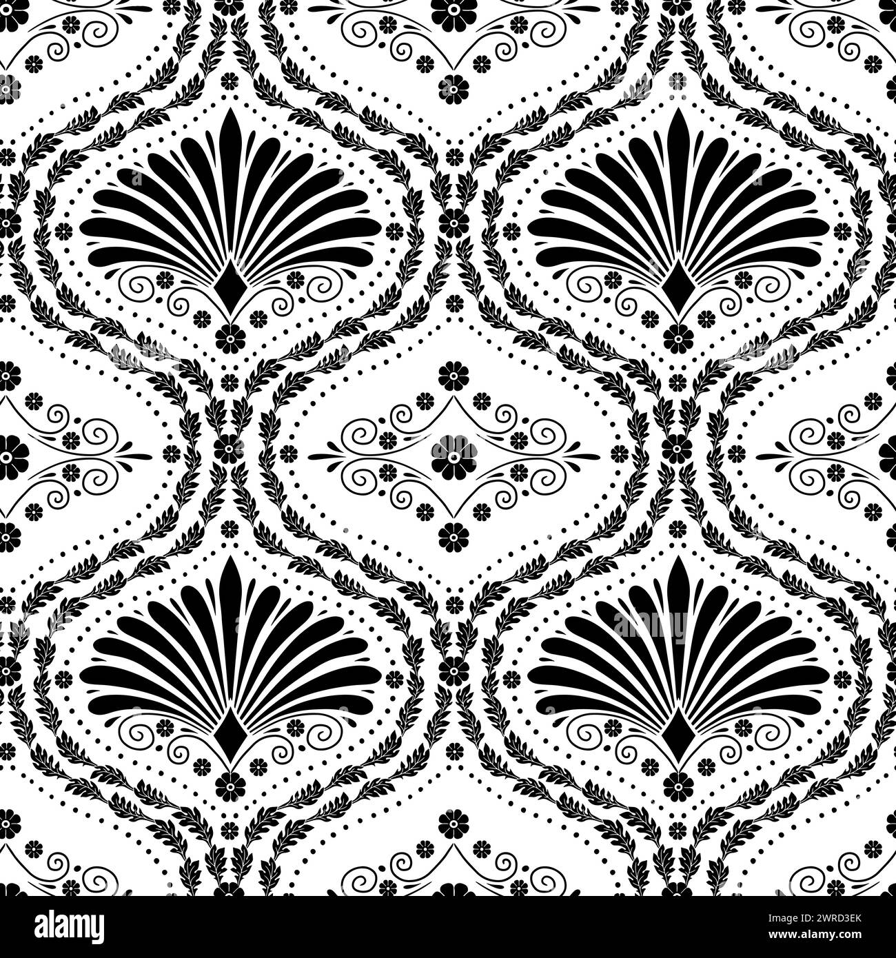 Anthemion decoration Stock Vector Images - Alamy