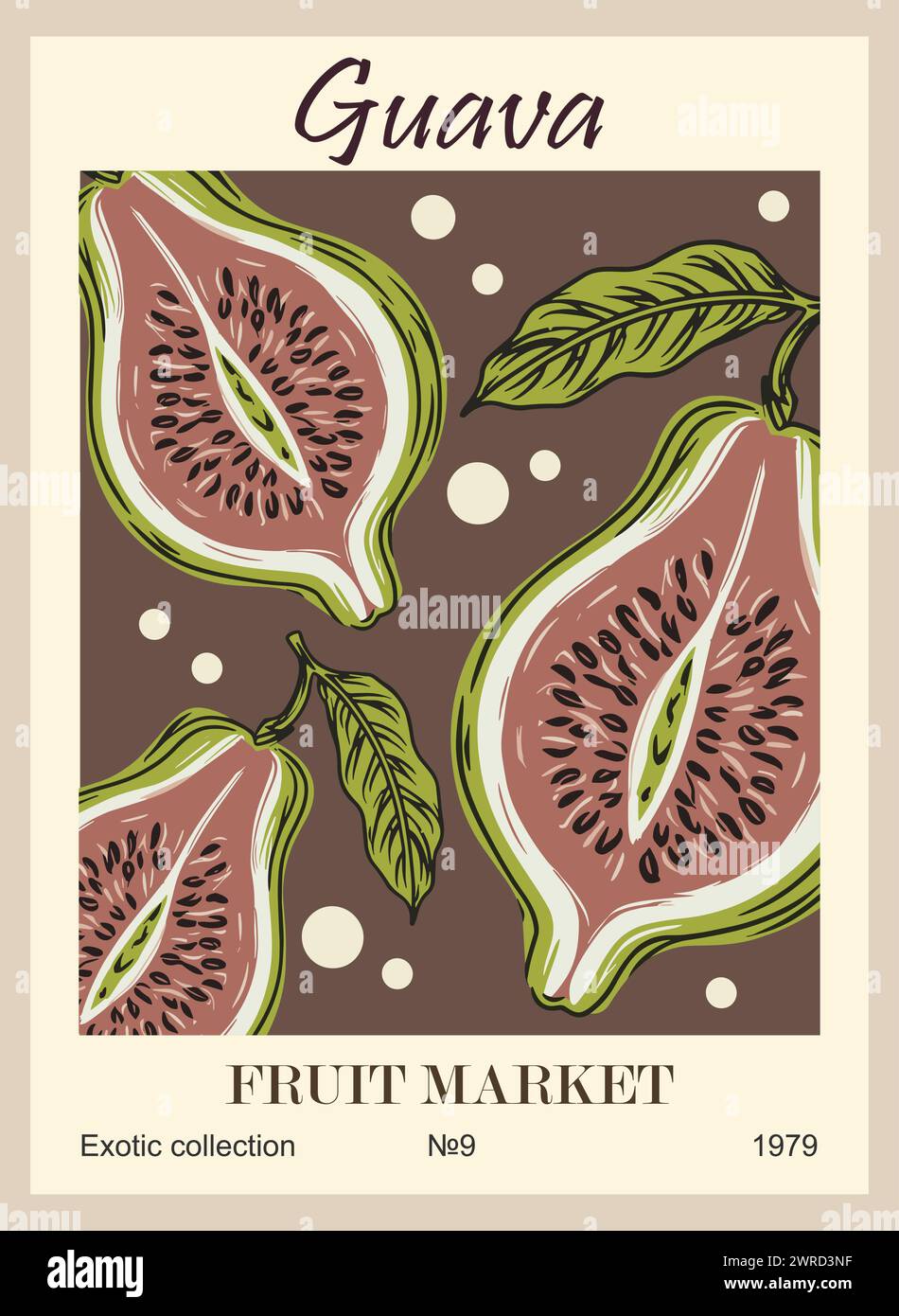 Guava market picture Stock Vector Images - Alamy