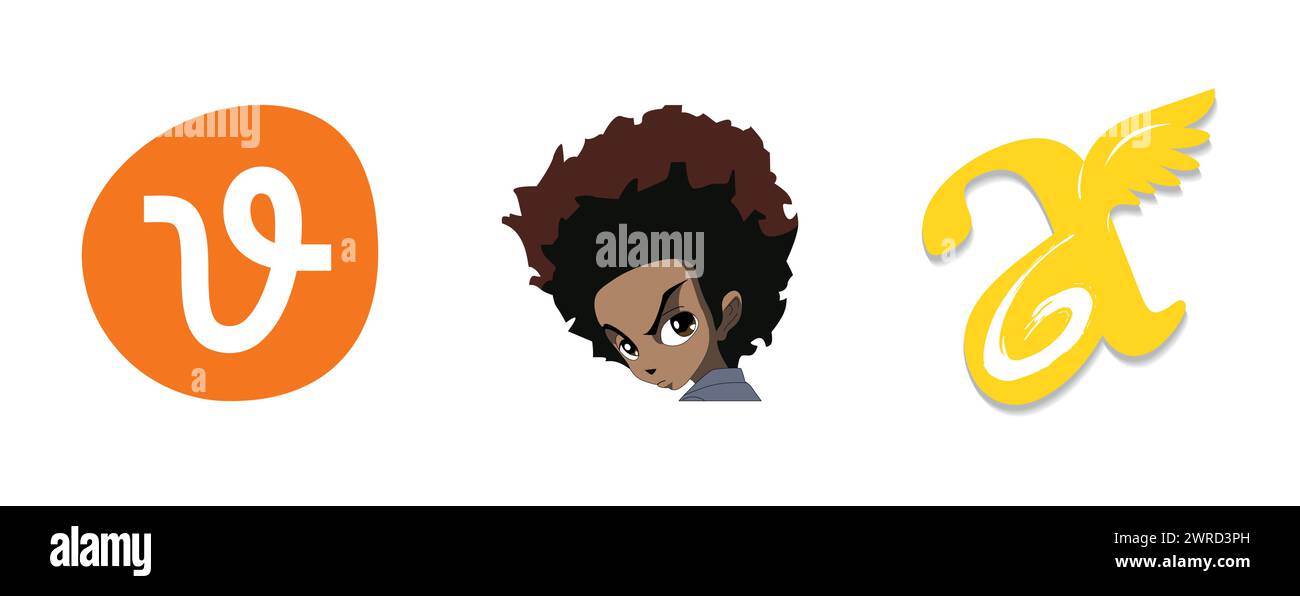 Vecteezy, ARTE GRAFICO, Boondocks - Huey. Arts and design vector logo ...