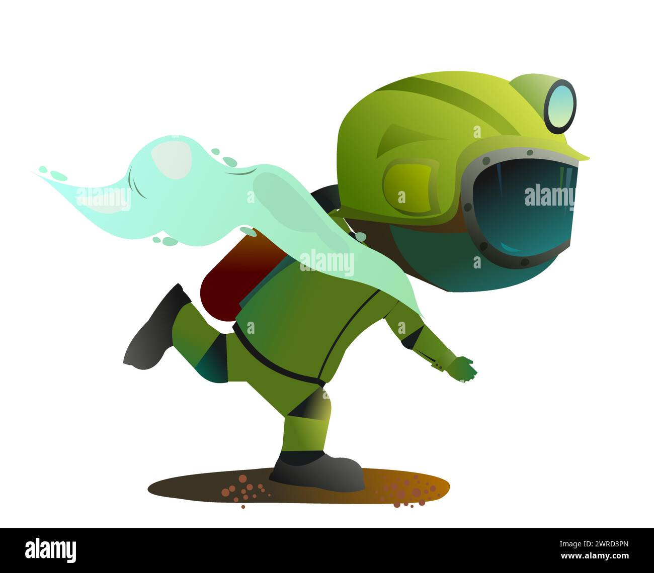 fireman began to smoke. Extreme dangerous situation. Lifeguard service ...