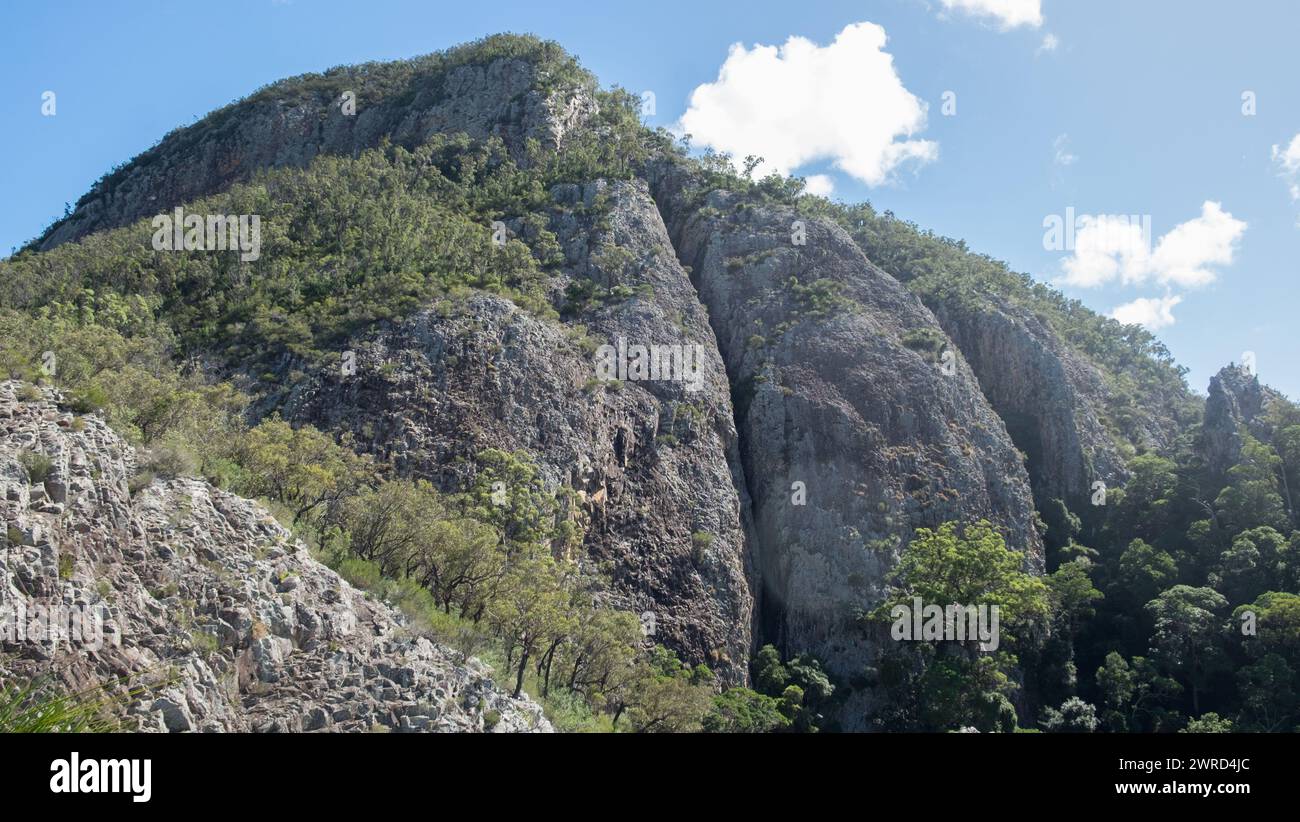 Mt Greville summit, from Elephant rock, QLD Stock Photo - Alamy