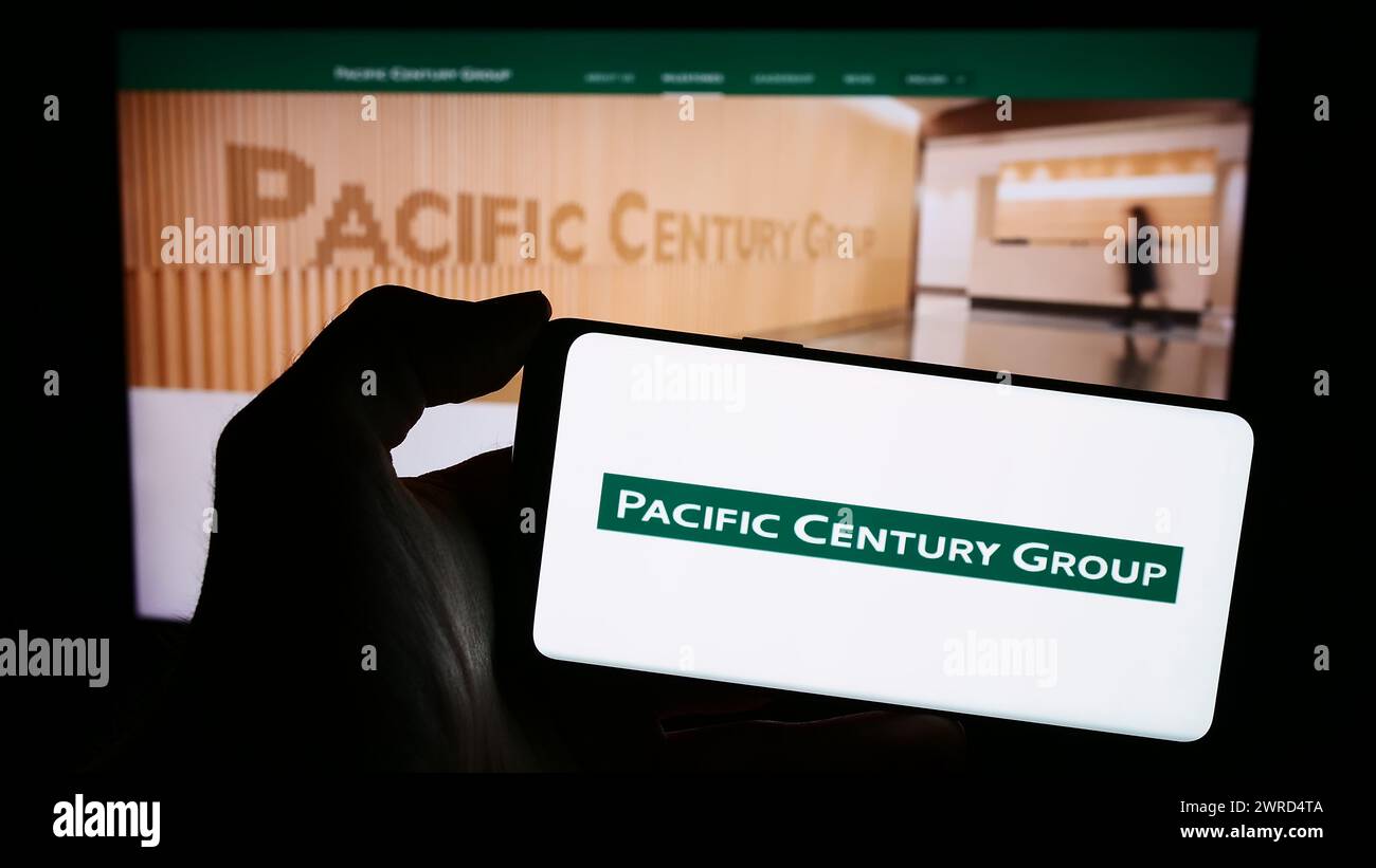 Pacific century group logo hi-res stock photography and images - Alamy