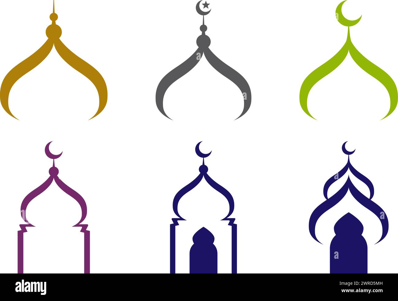 Creative mosque dome vector illustration. Dome vector design Stock ...