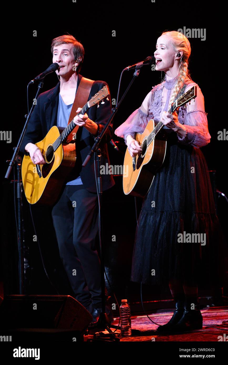 Copenhagen, Denmark. 10th, March 2024. Tina Dickow and Helgi Jonsson ...