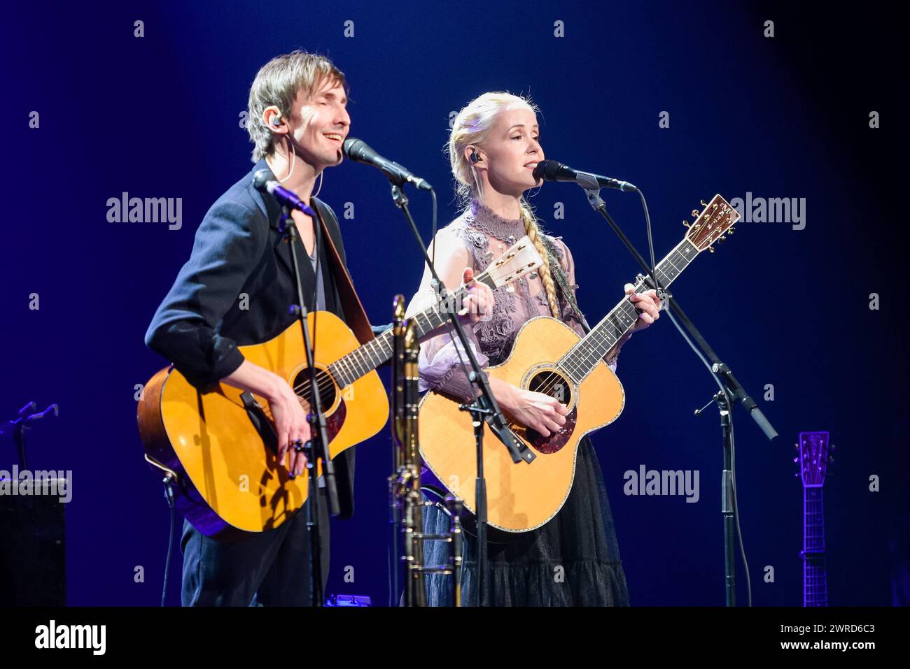 Copenhagen, Denmark. 10th, March 2024. Tina Dickow and Helgi Jonsson ...