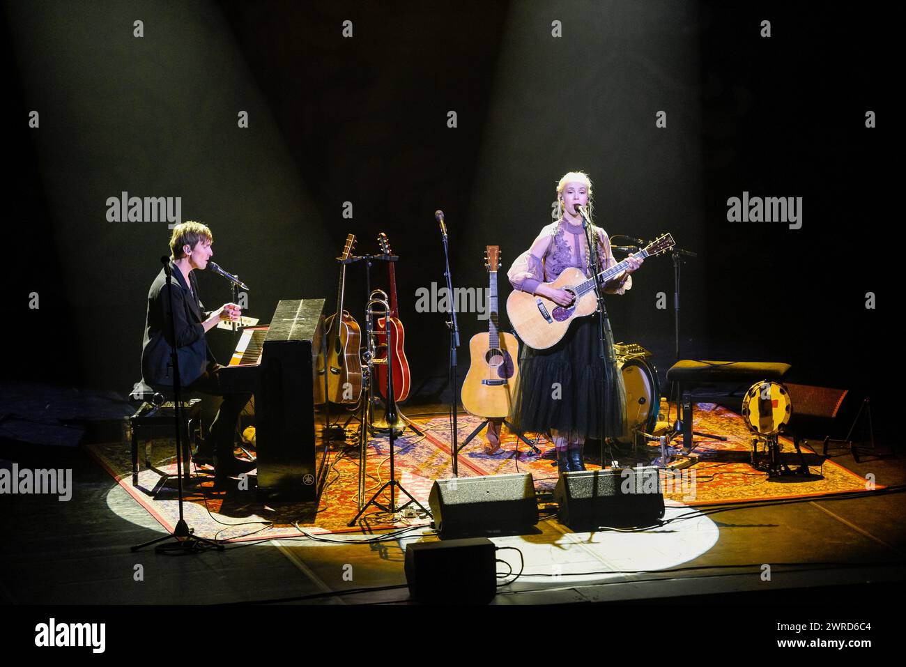 Copenhagen, Denmark. 10th, March 2024. Tina Dickow and Helgi Jonsson ...