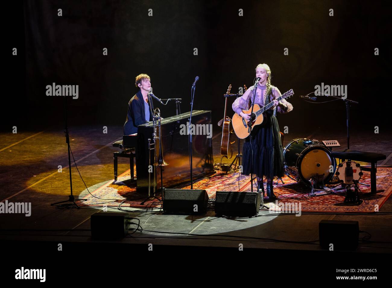 Copenhagen, Denmark. 10th, March 2024. Tina Dickow and Helgi Jonsson ...