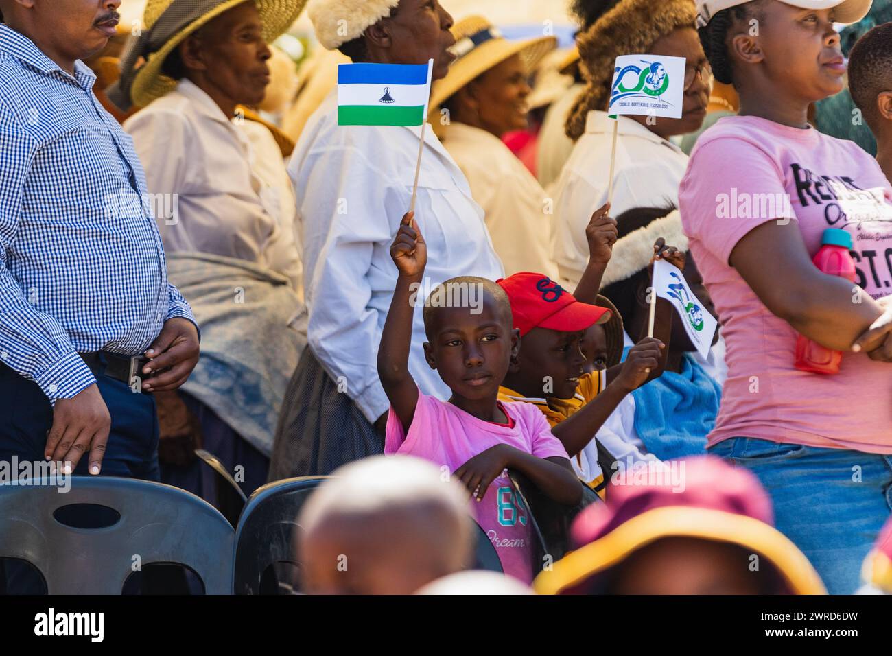 Maseru, Lesotho. 11th Mar, 2024. People watch performance during the ...