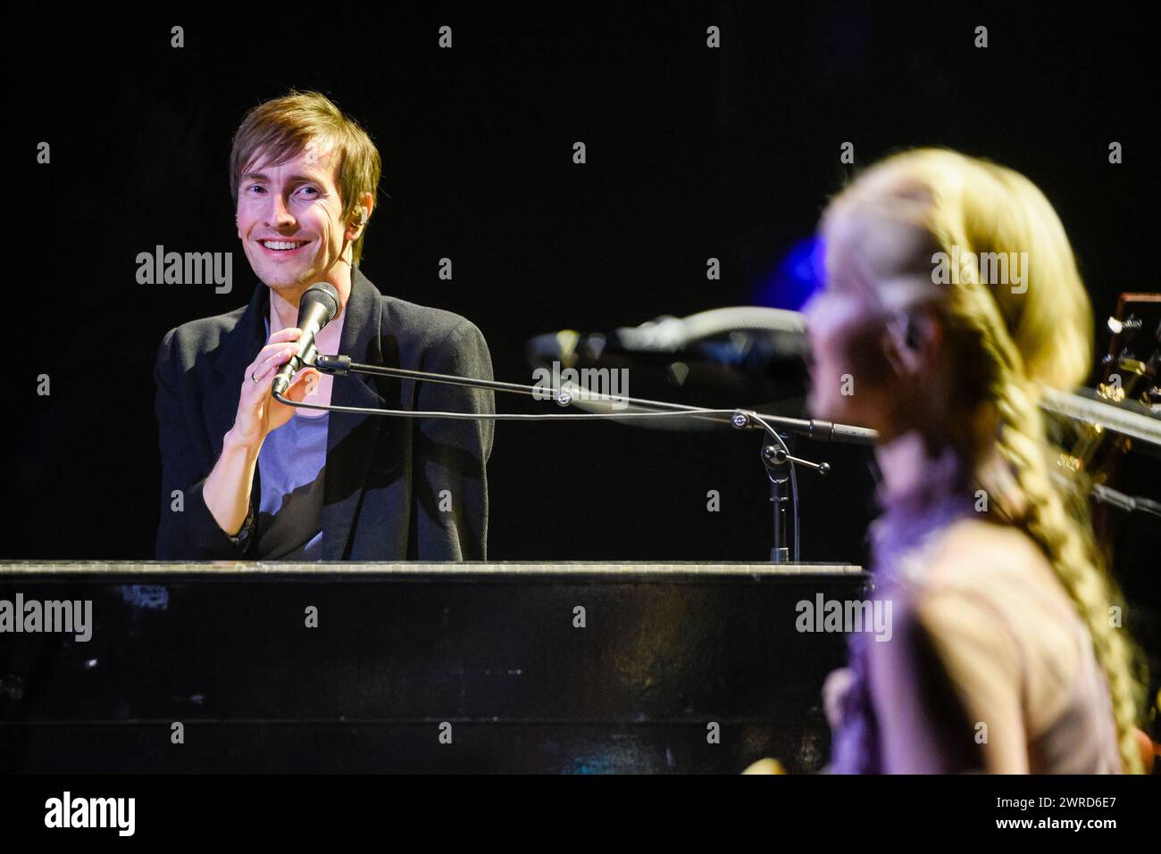 Copenhagen, Denmark. 10th, March 2024. Tina Dickow and Helgi Jonsson ...