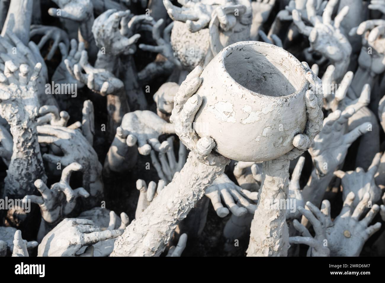 Chiang Rai, Thailand - December 2022: Hands from the hell on the ...