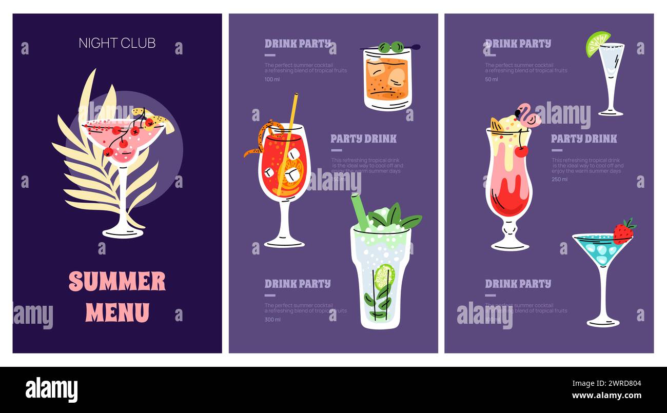 List of beverages Stock Vector Images - Alamy