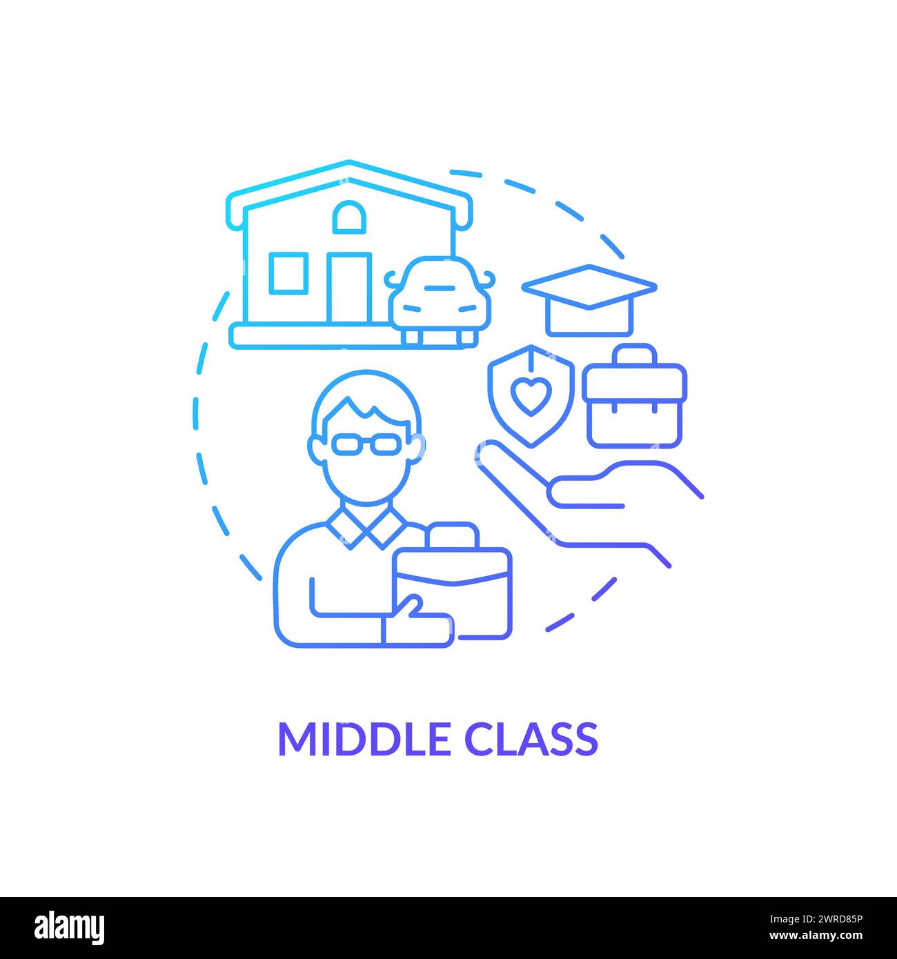 White middle class Cut Out Stock Images & Pictures - Alamy