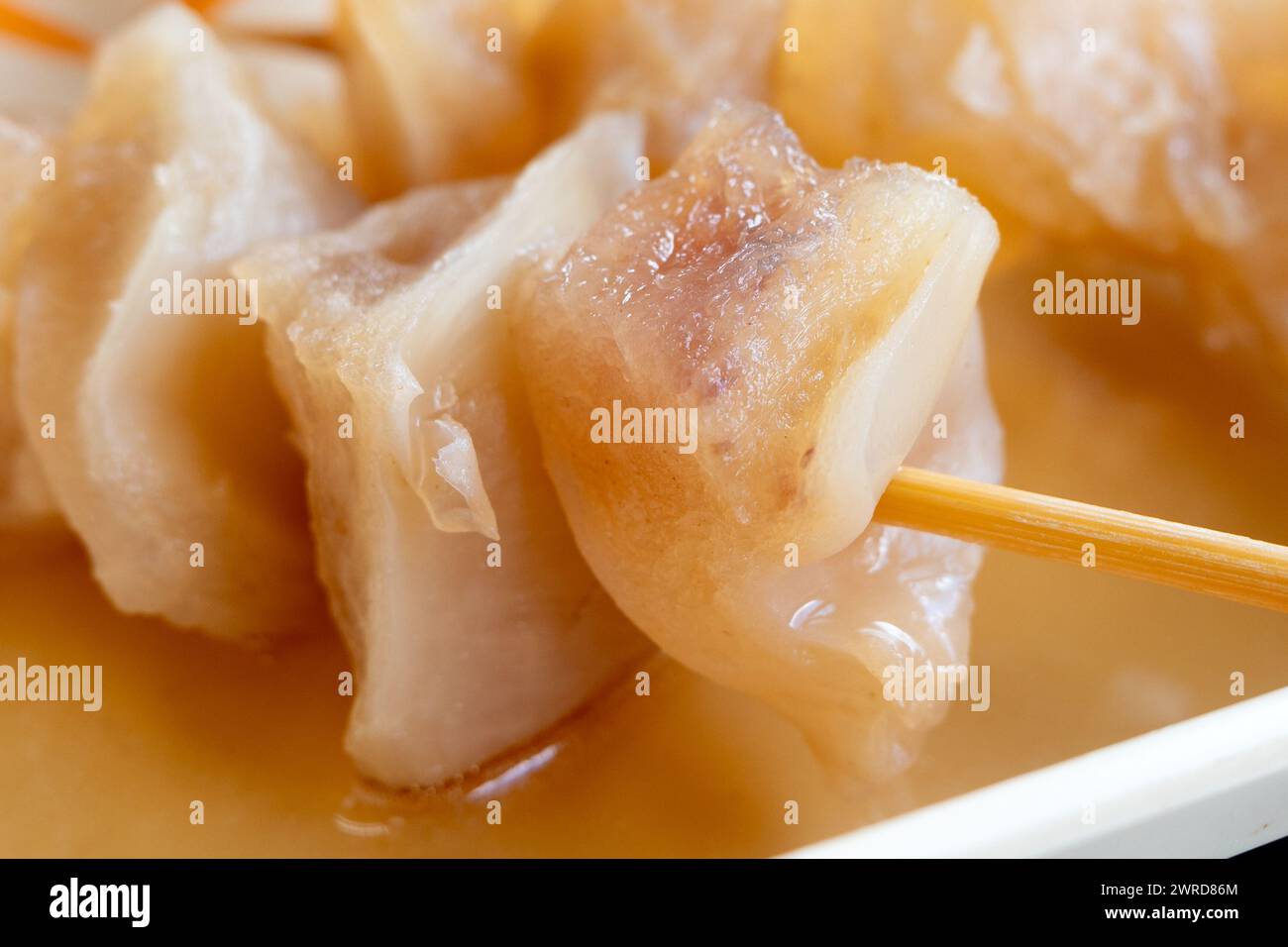Gyusuji oden beef tendon skewer - a popular Japanese food Stock Photo ...