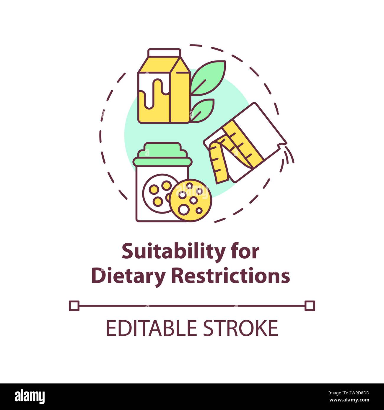 Dietary restrictions Stock Vector Images - Alamy