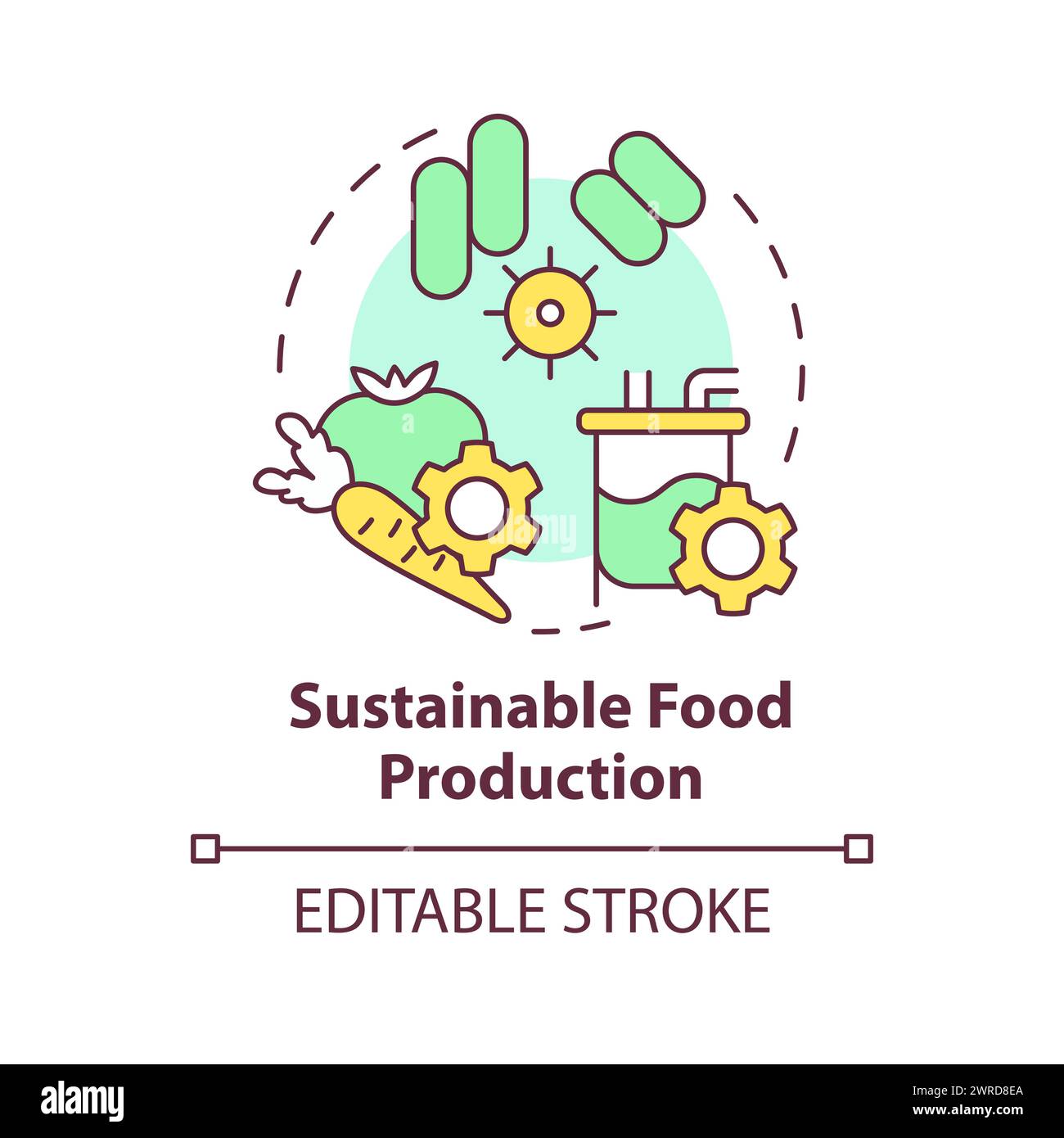 Sustainable food production Stock Vector Images - Alamy