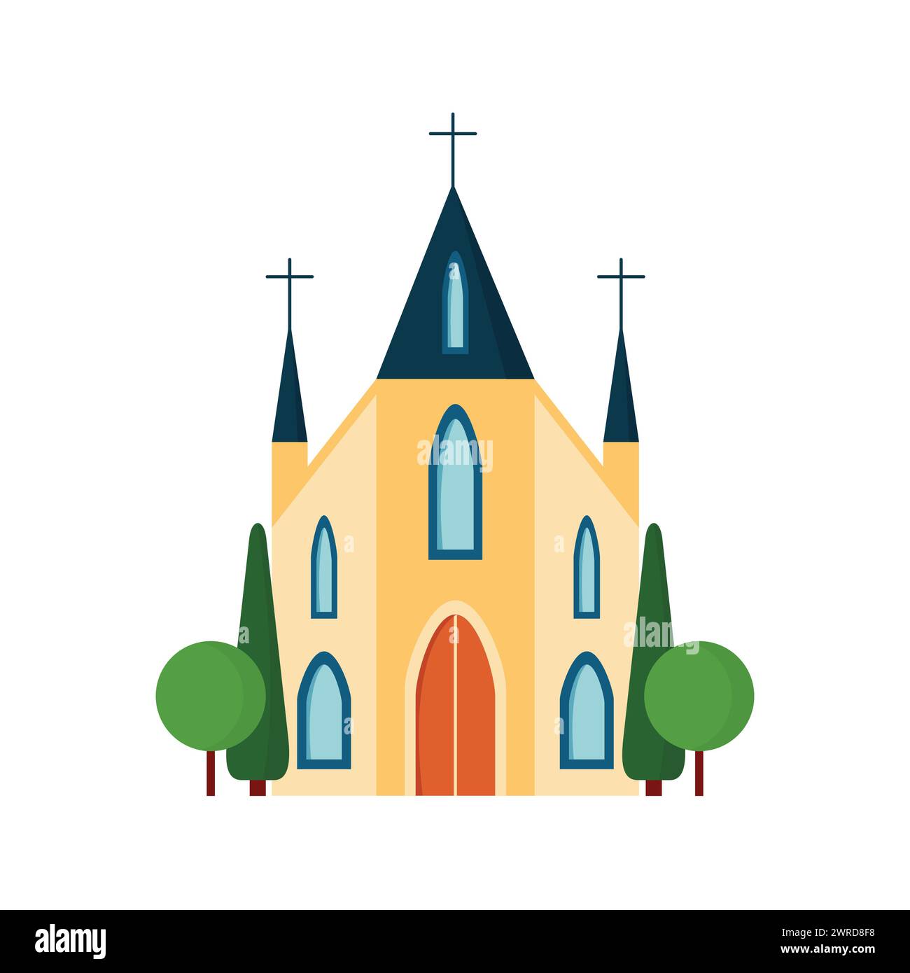 Monastery church tower Cut Out Stock Images & Pictures - Alamy