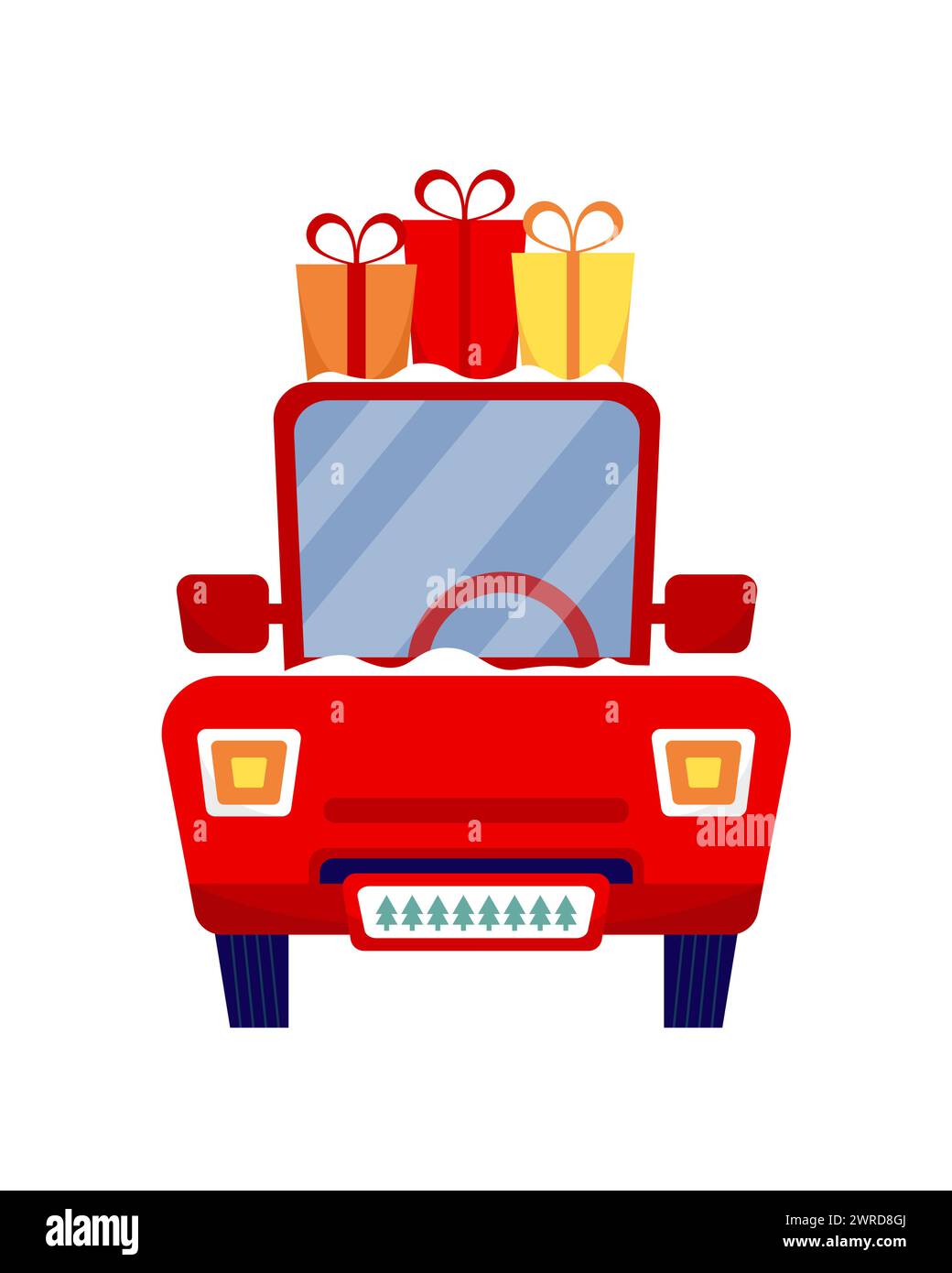 Red car clipart hi-res stock photography and images - Alamy