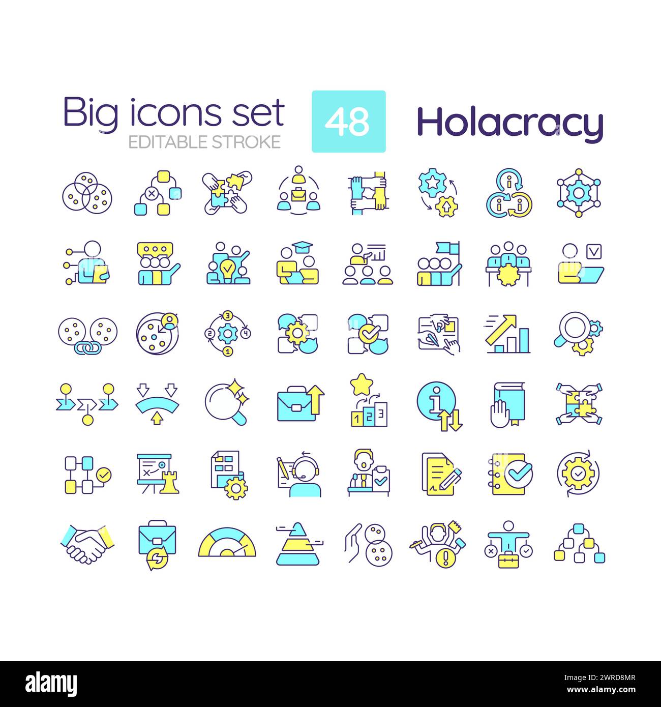 Holacracy organization Stock Vector Images - Alamy
