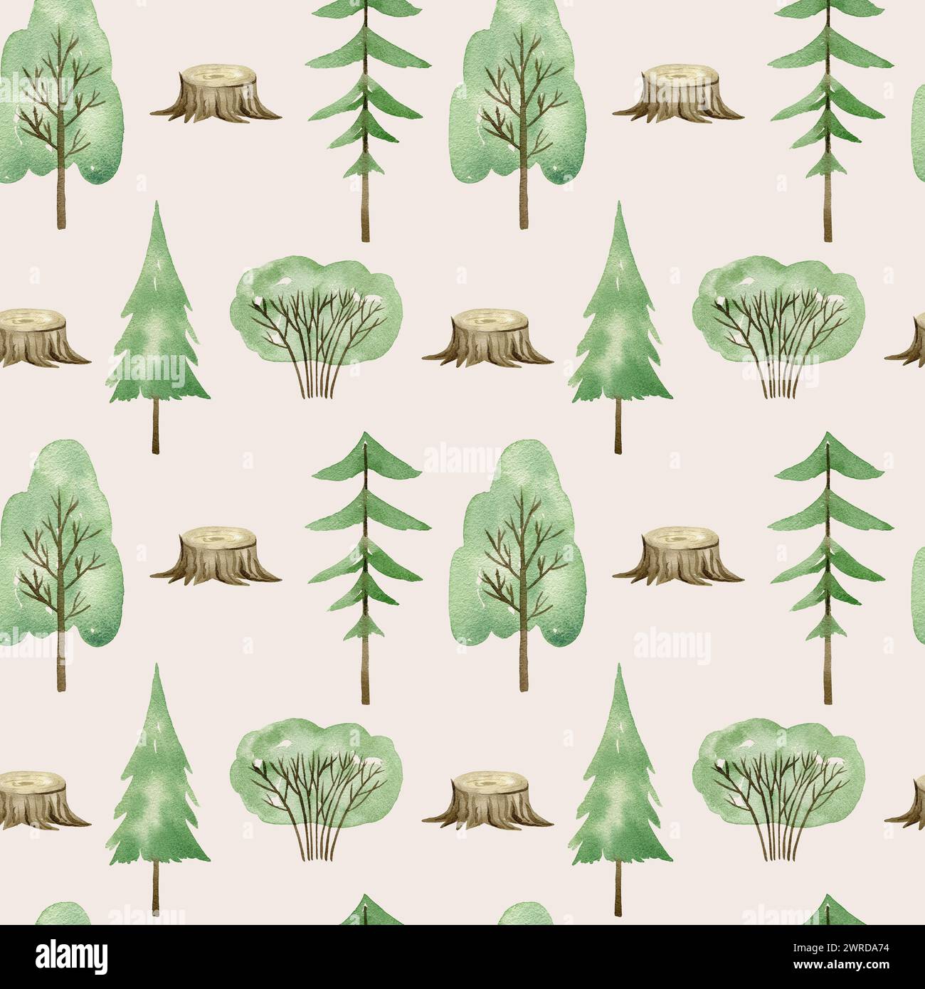 Forest watercolor hi-res stock photography and images - Alamy