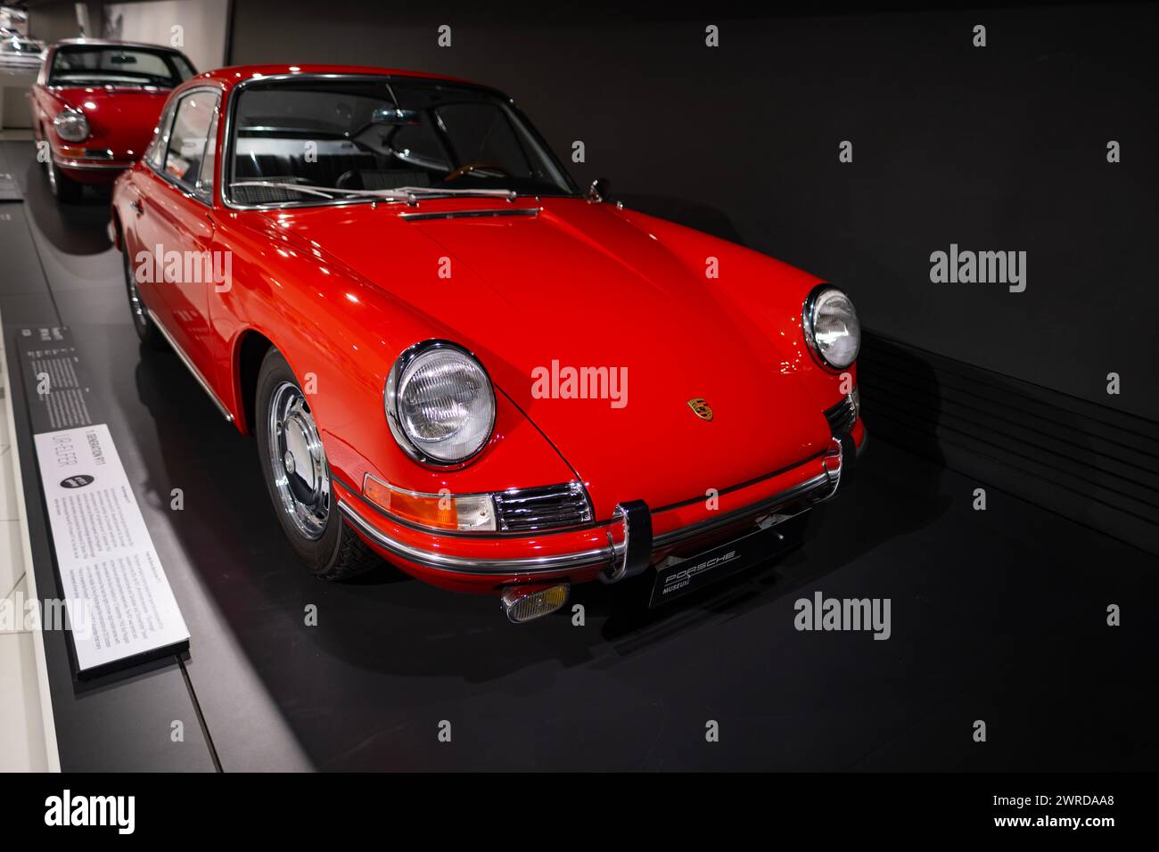 vintage red Porsche 911 901 Number 57 classic car 1963 on display ...