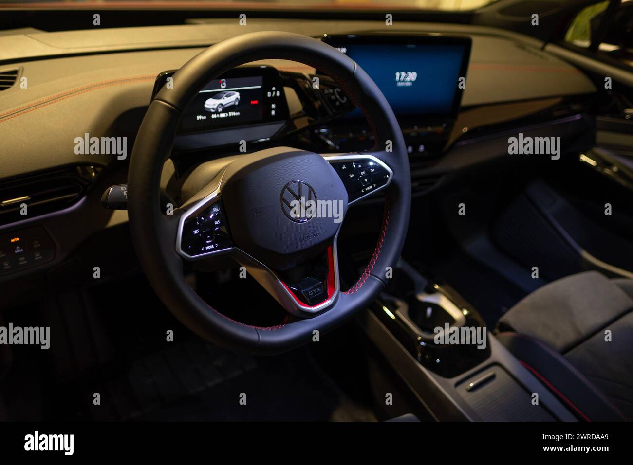 steering wheel, display, cockpit, Volkswagen Group МЕВ manufacturer ...