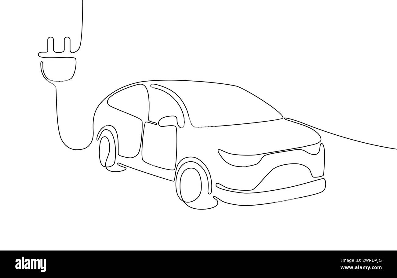 Vector electric car Stock Vector Image & Art - Alamy