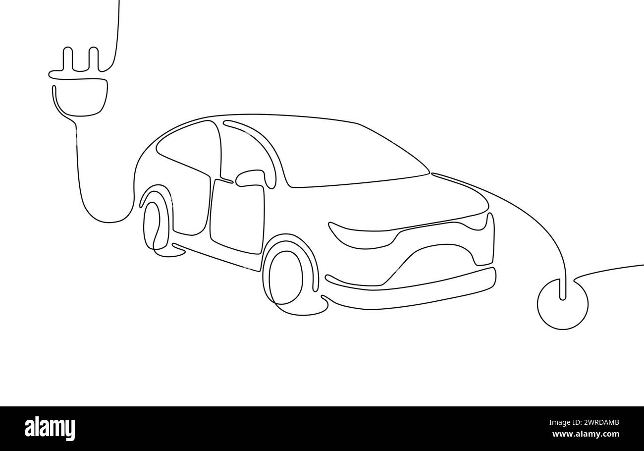 Vector electric car Stock Vector Image & Art - Alamy