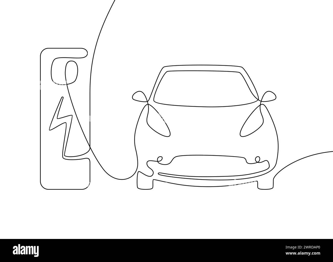 Vector electric car Stock Vector Image & Art - Alamy