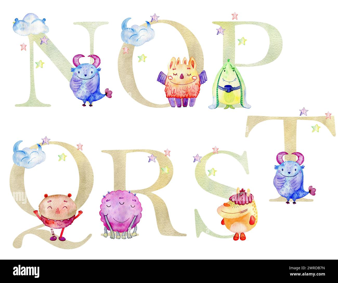 Happy halloween alphabet letters Cut Out Stock Images & Pictures - Alamy