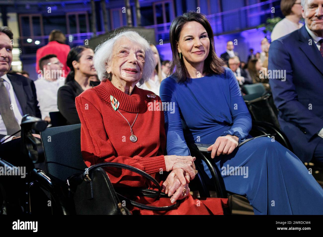Berlin, March 12, 2024.Margot Friedlaender, Holocaust survivor, and ...